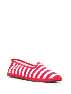 VIBI VENEZIA Striped Canvas Espadrilles
