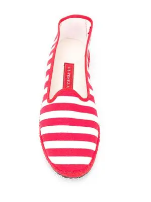 VIBI VENEZIA Striped Canvas Espadrilles
