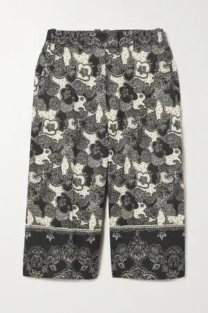 Brock Collection Tam Paisley Culottes - Black