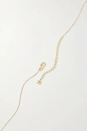 Mateo 14-karat Quartz And Diamond Pendant Necklace