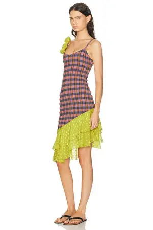 CARO LUNA Blanca Midi Dress In Multi