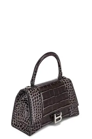 Balenciaga Small Hourglass Top Handle Bag - Dark Grey