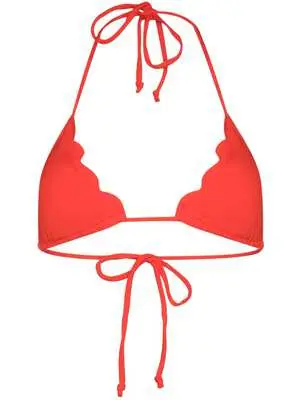 Marysia Broadway Scalloped Bikini Top - Red