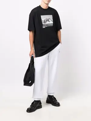 MSGM Logo-print Tapered Cotton Joggers