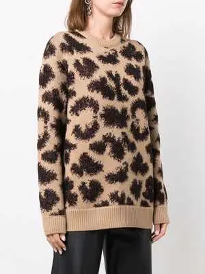 Philipp Plein Lurex Leopard Jumper