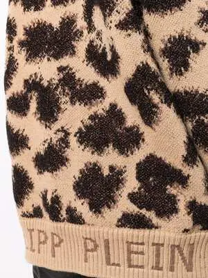 Philipp Plein Lurex Leopard Jumper