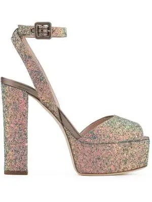 GIUSEPPE ZANOTTI Betty Glitter Platform Sandals
