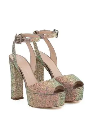 GIUSEPPE ZANOTTI Betty Glitter Platform Sandals