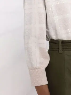 Brunello Cucinelli Check-knit Jumper