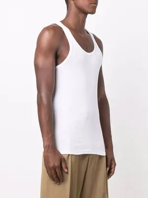 TOM FORD Sleeveless Cotton-blend Tank Top - White