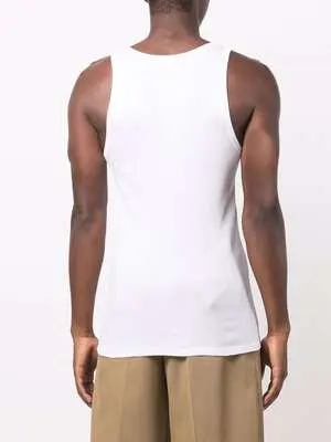 TOM FORD Sleeveless Cotton-blend Tank Top - White