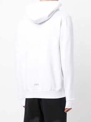 COUNTY OF MILAN Wolf Print Cotton Hoodie