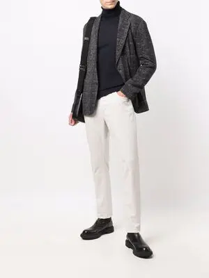 Emporio Armani Roll Neck Jumper - Blue