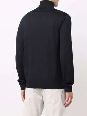 Emporio Armani Roll Neck Jumper - Blue