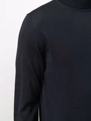 Emporio Armani Roll Neck Jumper - Blue