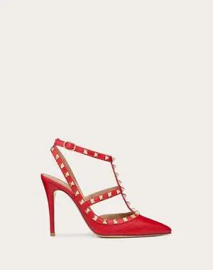 Valentino Garavani Valentino Garavani Rockstud Ankle Strap Pumps Rouge Pur