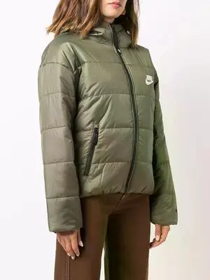 Nike Logo-print Hooded Puffer Jacket