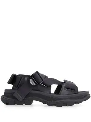 Alexander McQueen Tread Flat Sandals - Black