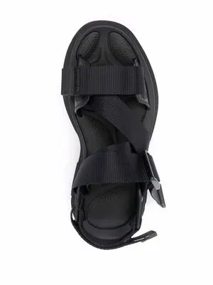 Alexander McQueen Tread Flat Sandals - Black
