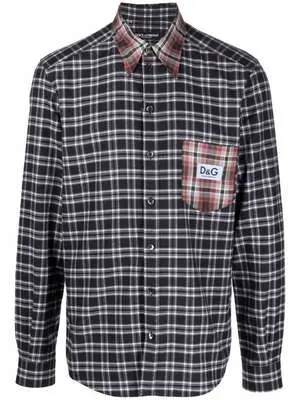 Dolce & Gabbana Check-print Shirt - Blue