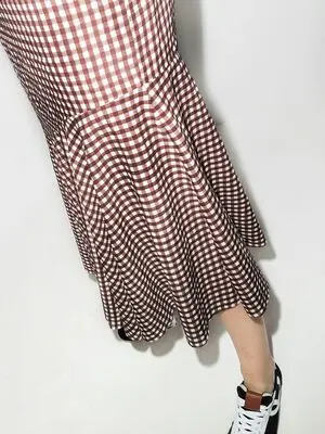 pink halter dress midi Light Pink Halter Flare Midi Dress - Large