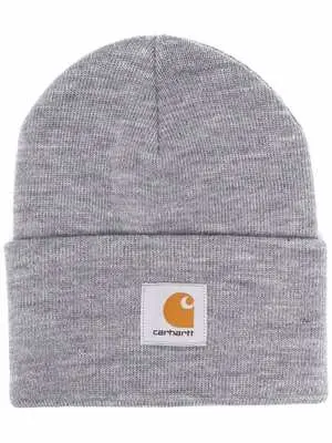 Carhartt Work In Progress Logo Patch Knitted Beanie