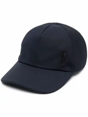 Giorgio Armani Tonal Logo-patch Cap Blue
