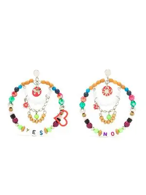 AMIR SLAMA Charms Mismatched Earrings - Multicolour