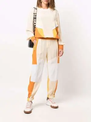 Stella McCartney Lacey Patchwork-design Tapered Trousers