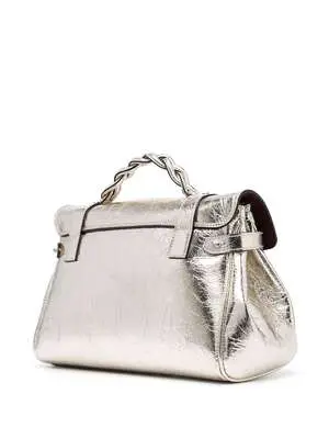 Mulberry Crushed-effect Metallic Alexa Bag