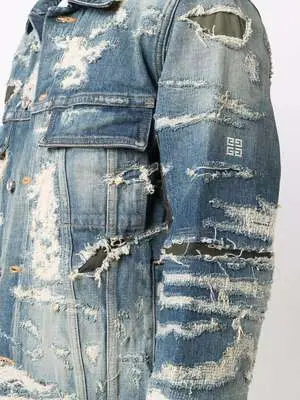 Givenchy Distressed-effect Denim Jacket