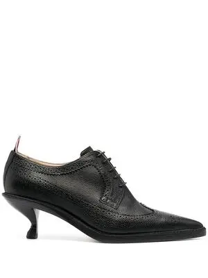 Thom Browne Longwing Brogues With Sculpted Heel - Black