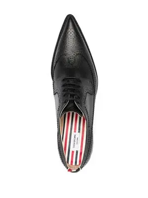 Thom Browne Longwing Brogues With Sculpted Heel - Black