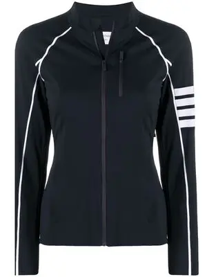 Thom Browne Compression Zip-up 4-bar Jacket - Blue