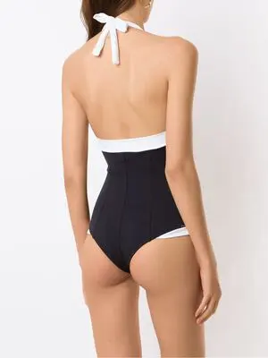 AMIR SLAMA Two-tone One-piece Swimsuit