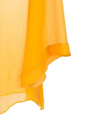 AMIR SLAMA Tie-front Silk Beach Cover-up