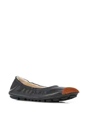 MADISON MAISON Elasticated Ballerina Shoes - Black