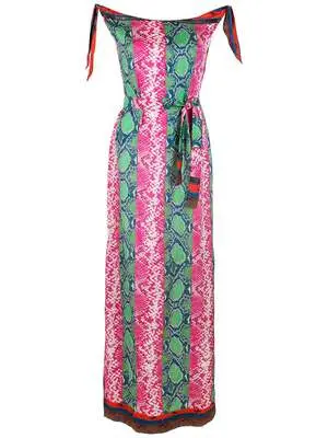 AMIR SLAMA Printed Maxi Dress