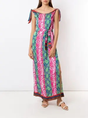 AMIR SLAMA Printed Maxi Dress