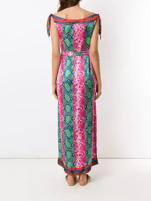 AMIR SLAMA Printed Maxi Dress