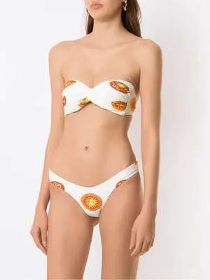 AMIR SLAMA Graphic Print Bikini Set