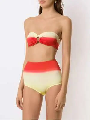 AMIR SLAMA Gradient-effect Bikini Set