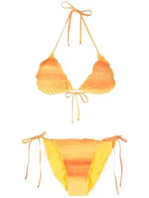AMIR SLAMA Gradient Bikini Set - Yellow