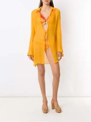 AMIR SLAMA Gradient-effect Bikini