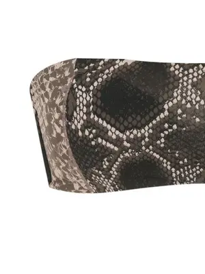 AMIR SLAMA Snakeskin Print Bikini
