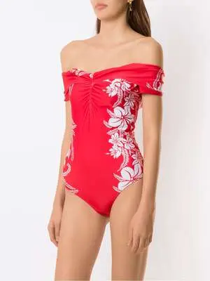 AMIR SLAMA Floral One Piece Swimsuit