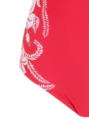 AMIR SLAMA Floral One Piece Swimsuit