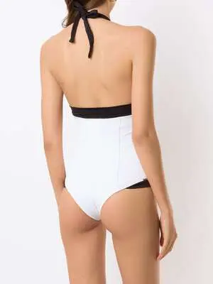AMIR SLAMA Two-tone One-piece Swimsuit