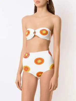AMIR SLAMA Printed High-rise Bikini Set