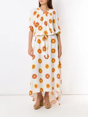 AMIR SLAMA Printed Oversized Dress